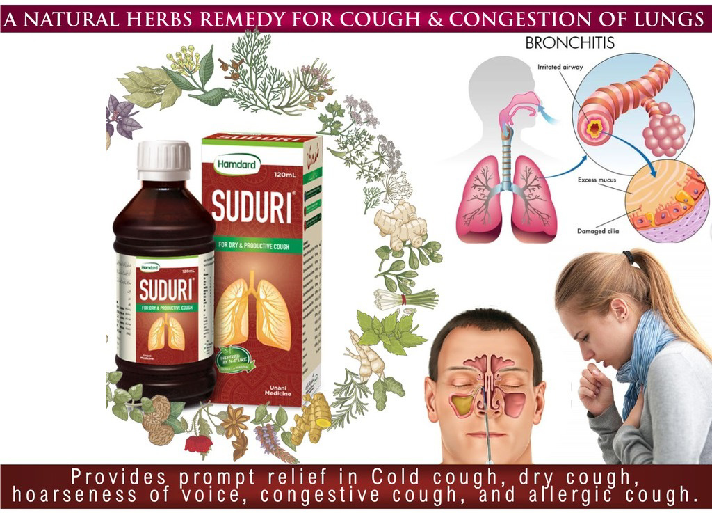 Shop n Go. Hamdard Suduri For Dry and Productive Cough 120ml